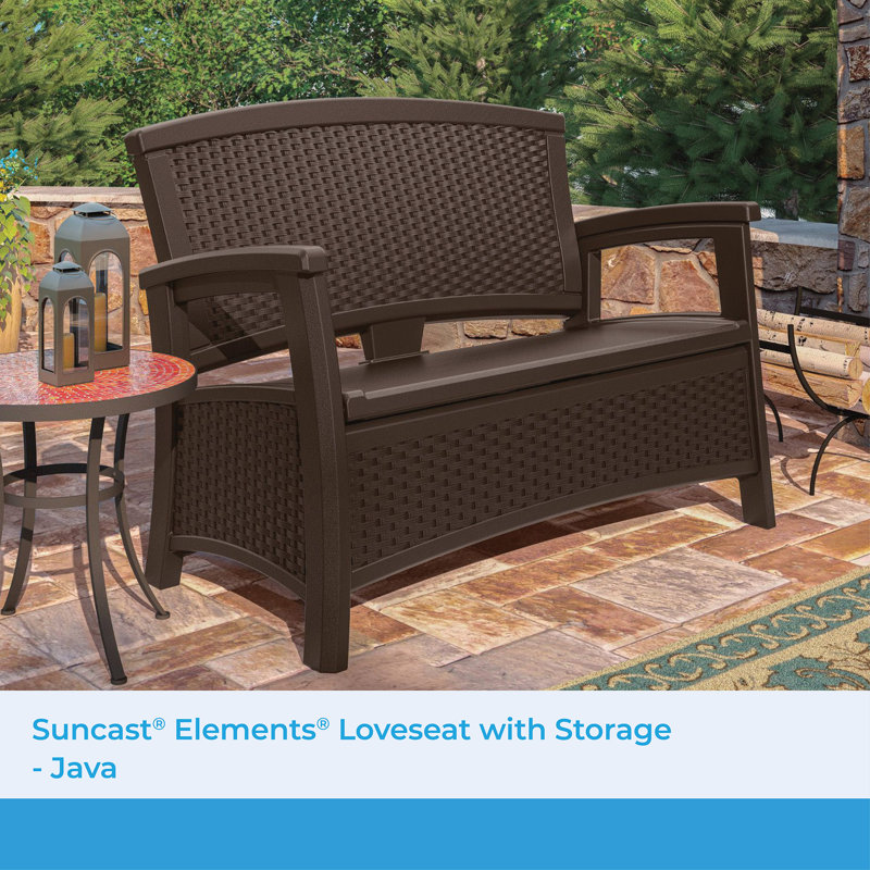 Resin outdoor loveseat store